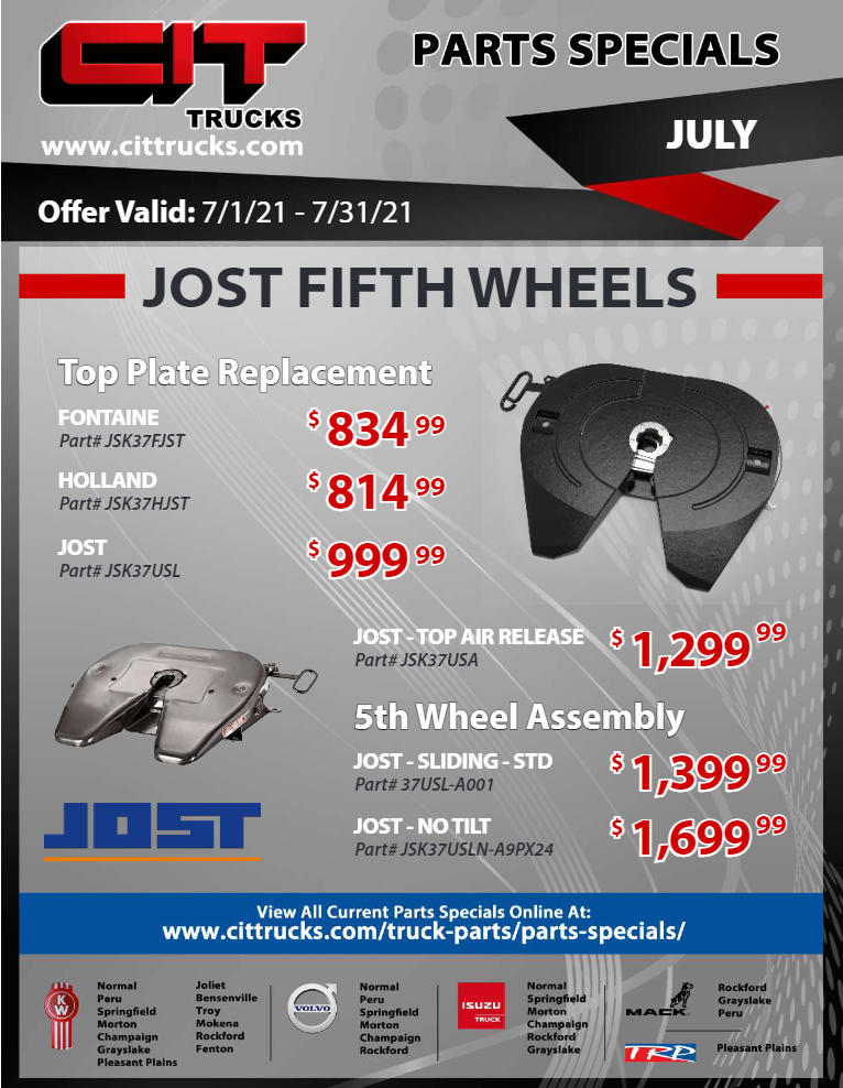 July 2021 Parts Special – Jost Fifth Wheels - CIT Trucks